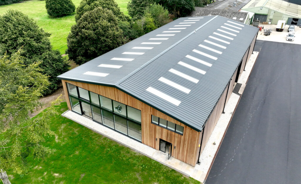 Design and manufacture of steel frame industrial buildings in the UK